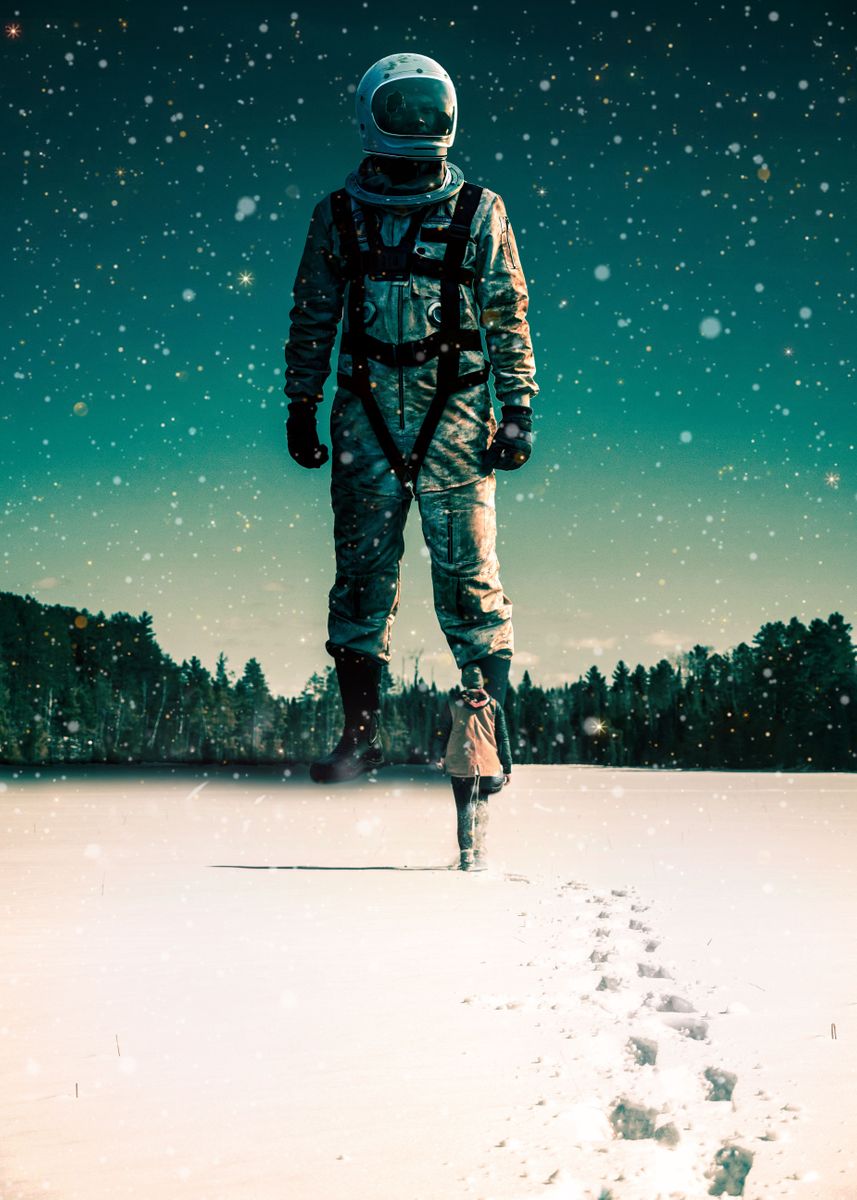 'Giant Astronaut' Poster by AlexGraphex | Displate