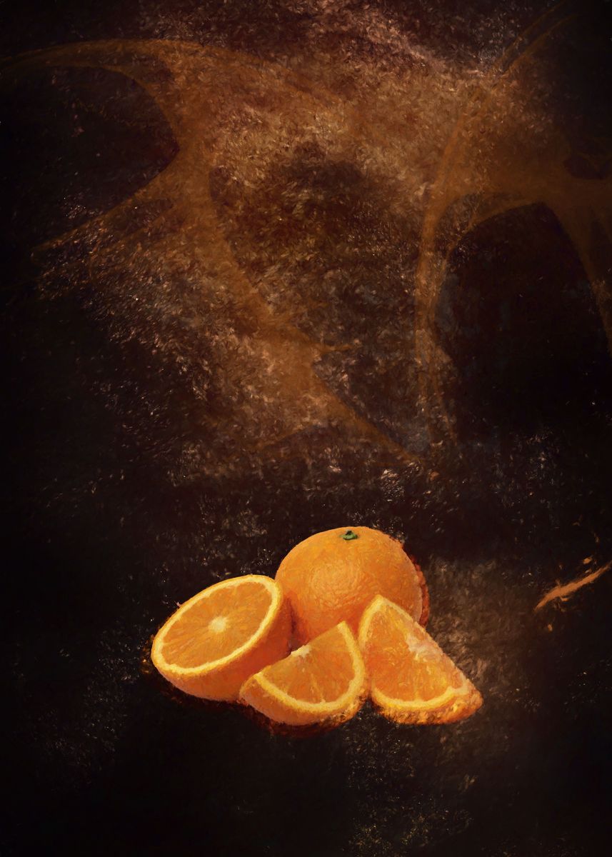 'Food series orange' Poster by Roberto Giobbi | Displate