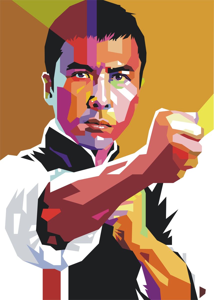 'Donnie Yen as Yip Man' Poster, picture, metal print, paint by Purnama ...