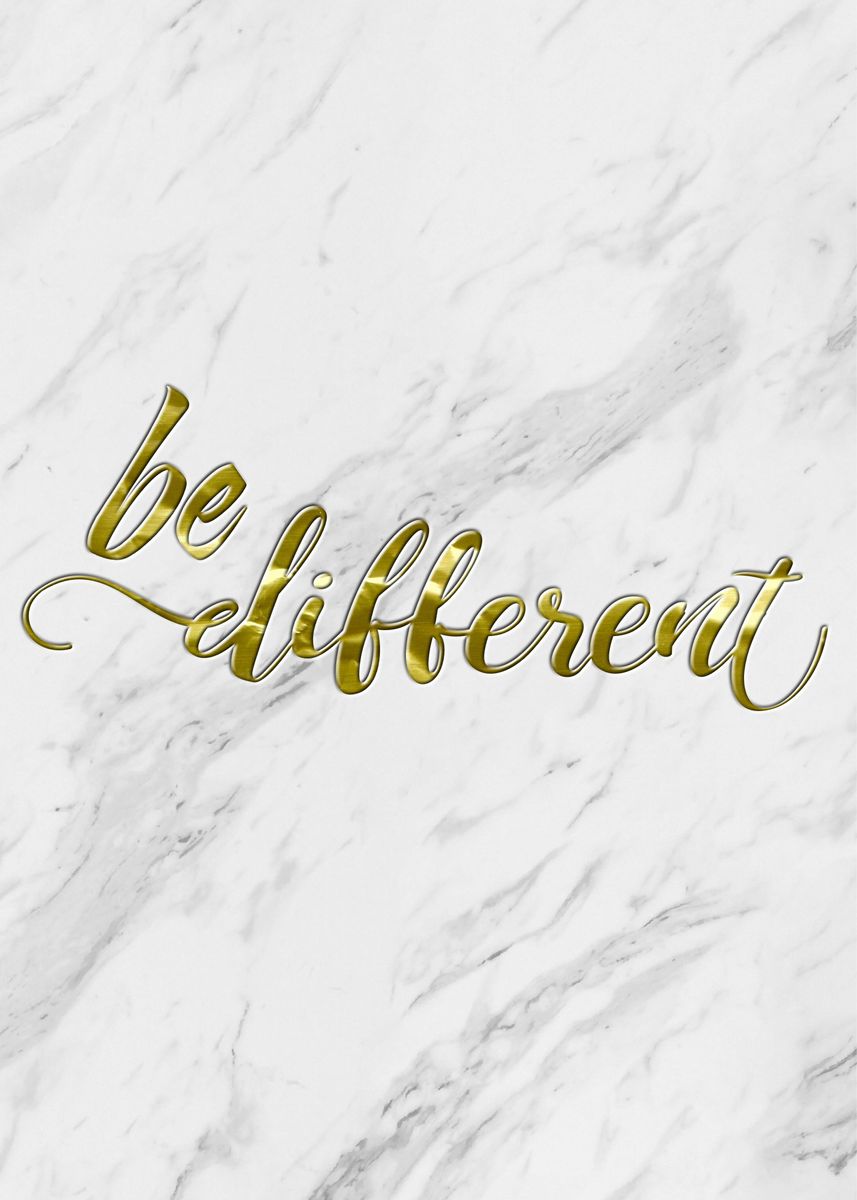 'Be Different' Poster by Christian Strang | Displate