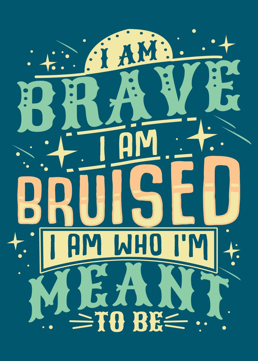 'This Is Me' Poster, picture, metal print, paint by Glen Noicces | Displate