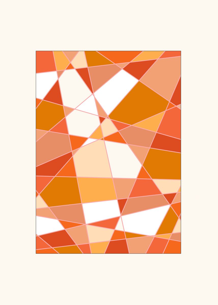 'Geometric Rectangle' Poster by Cátia | Displate