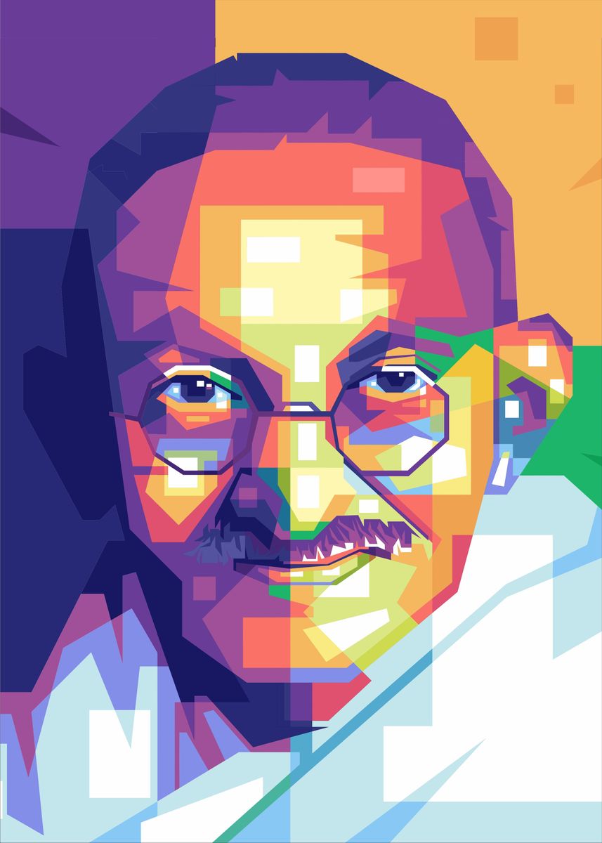 'Mahatma Gandhi' Poster by Wpap Artist | Displate