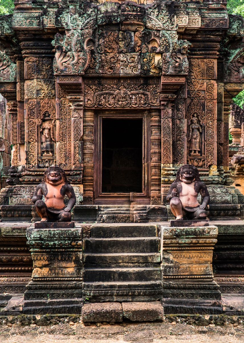 'Red Temple' Poster, picture, metal print, paint by Jaroslaw Blaminsky ...