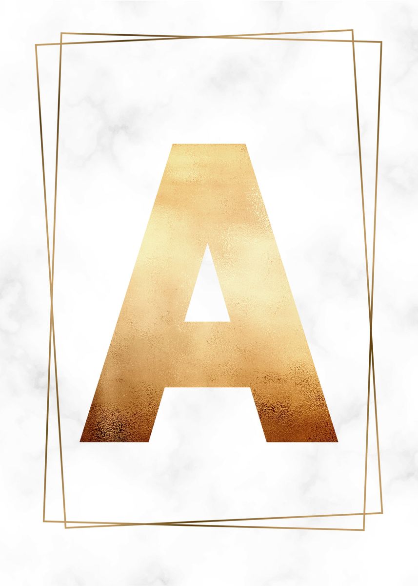 'LETTER A' Poster by EKGH ArtStudio | Displate