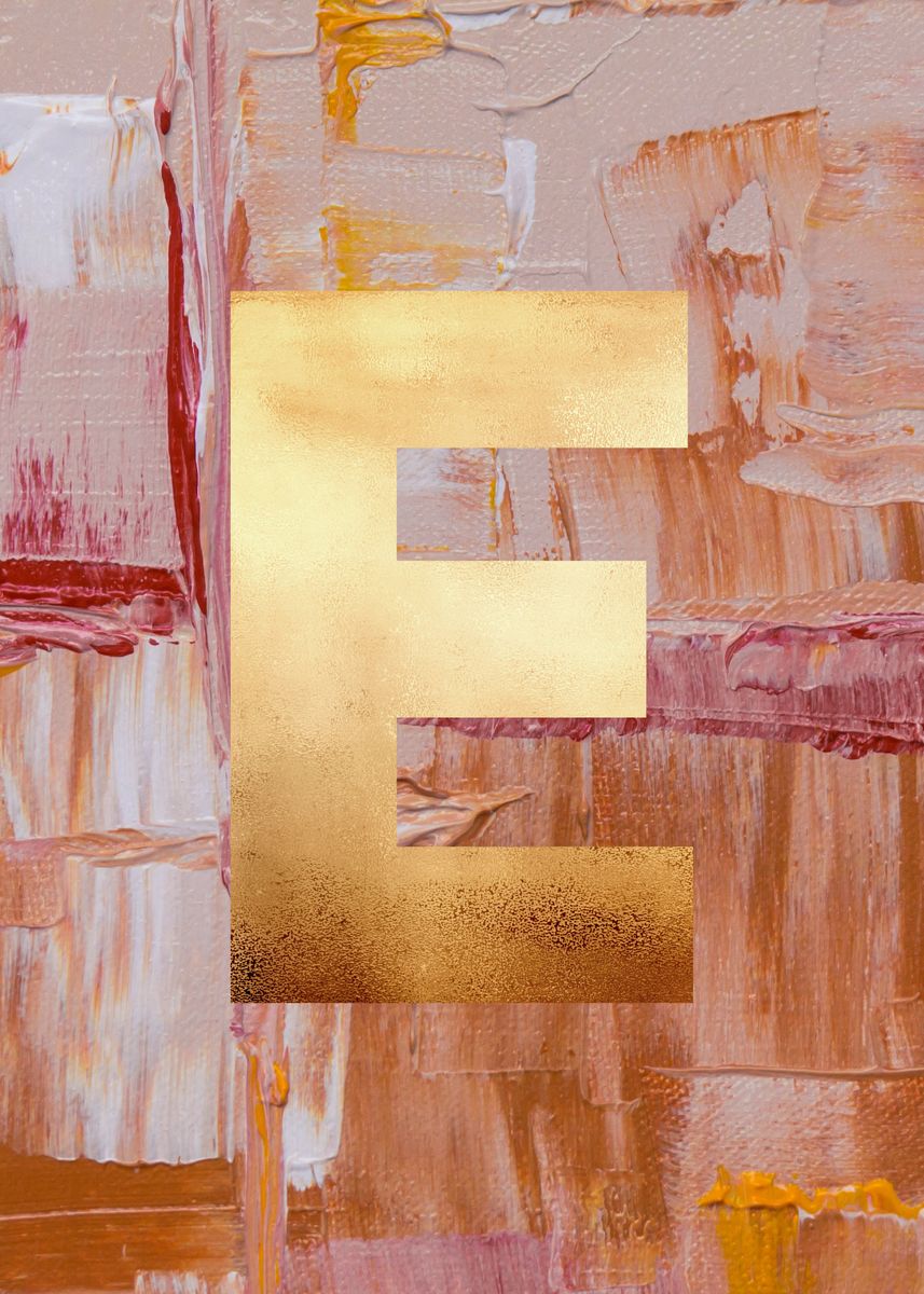 'LETTER E' Poster by EKGH ArtStudio | Displate