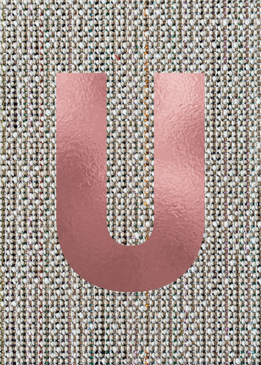 'LETTER U' Poster by EKGH ArtStudio | Displate