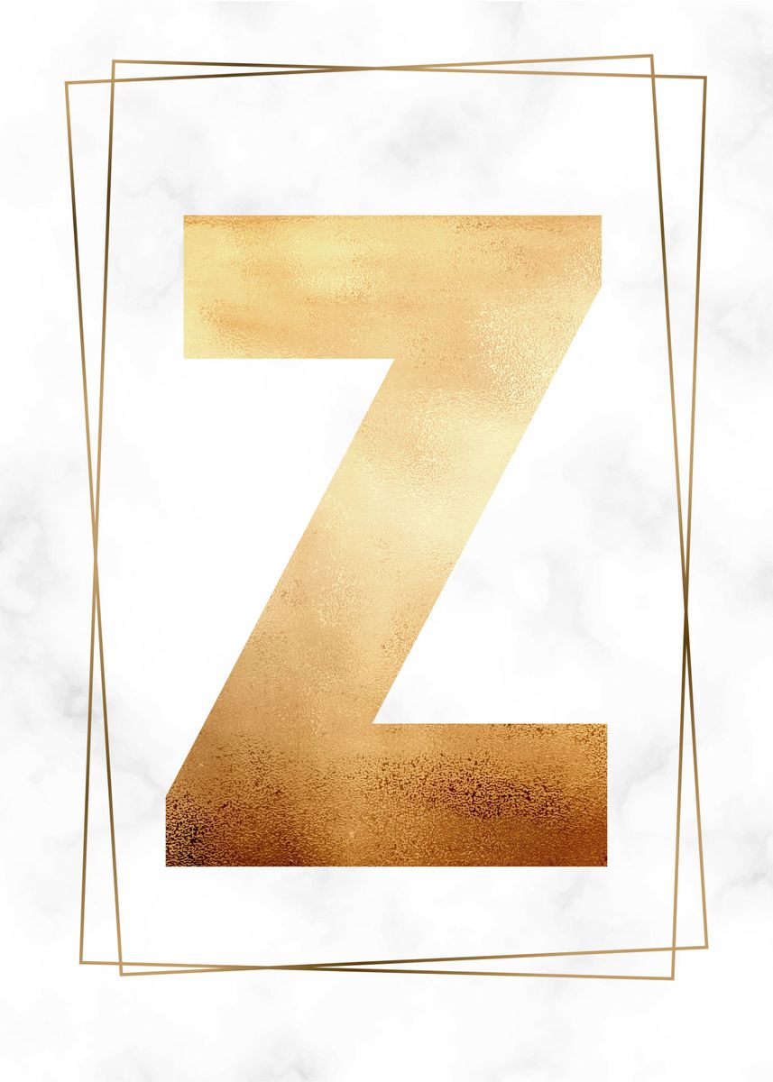 'LETTER Z' Poster, picture, metal print, paint by EKGH ArtStudio | Displate
