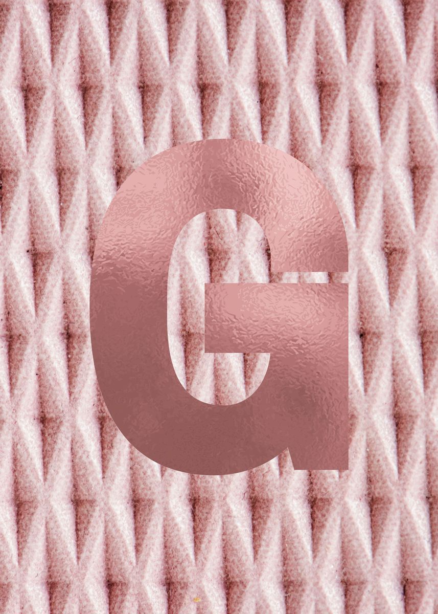 'LETTER G' Poster by EKGH ArtStudio | Displate
