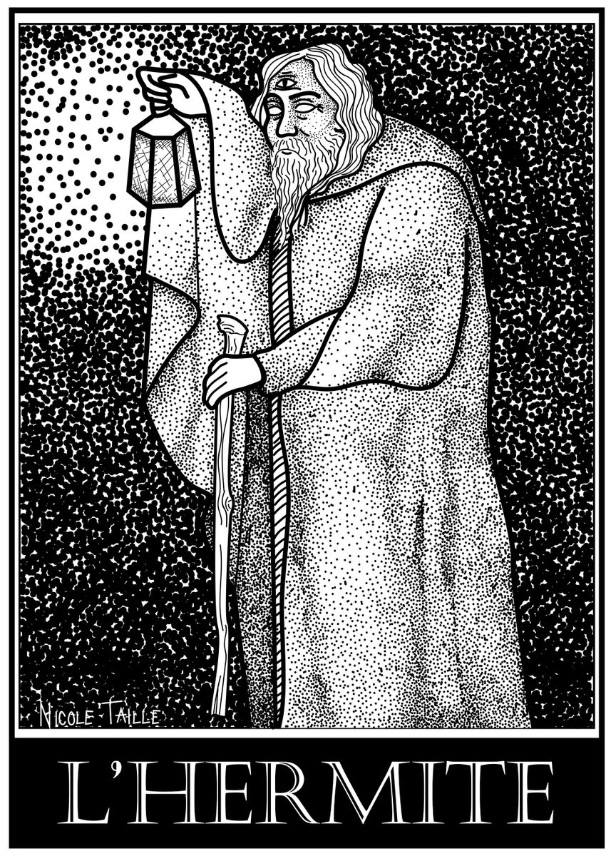 'Le Hermite' Poster, picture, metal print, paint by Nicole Taille ...