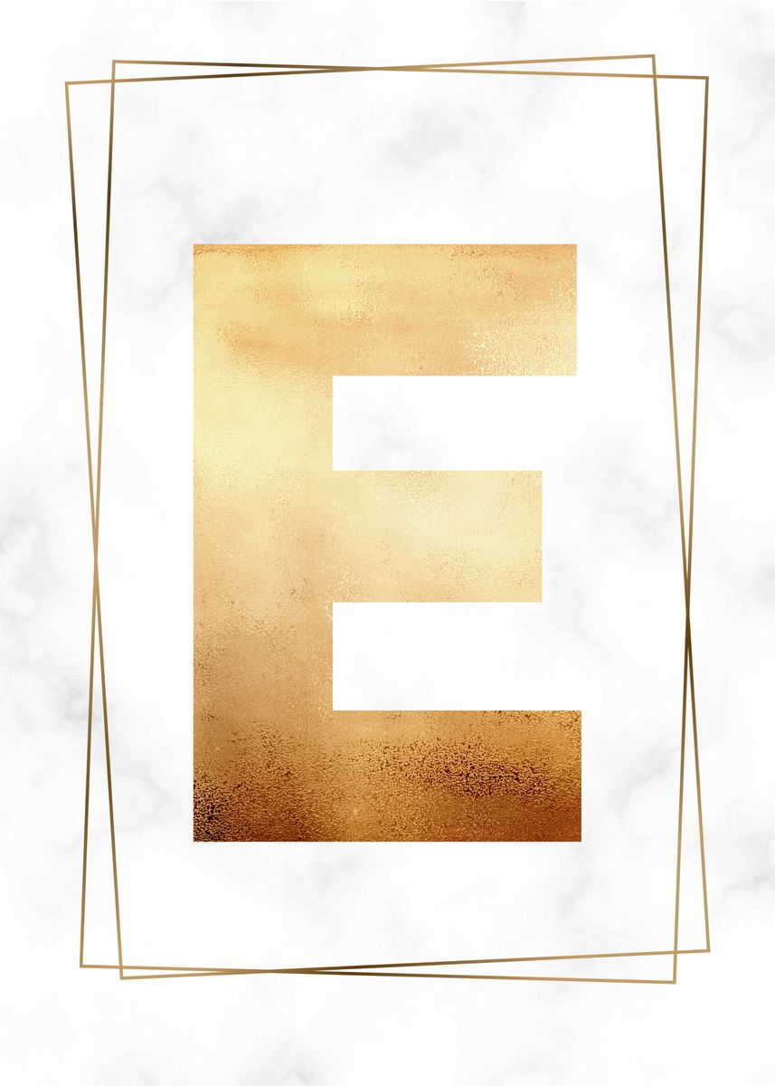 'LETTER E' Poster by EKGH ArtStudio | Displate