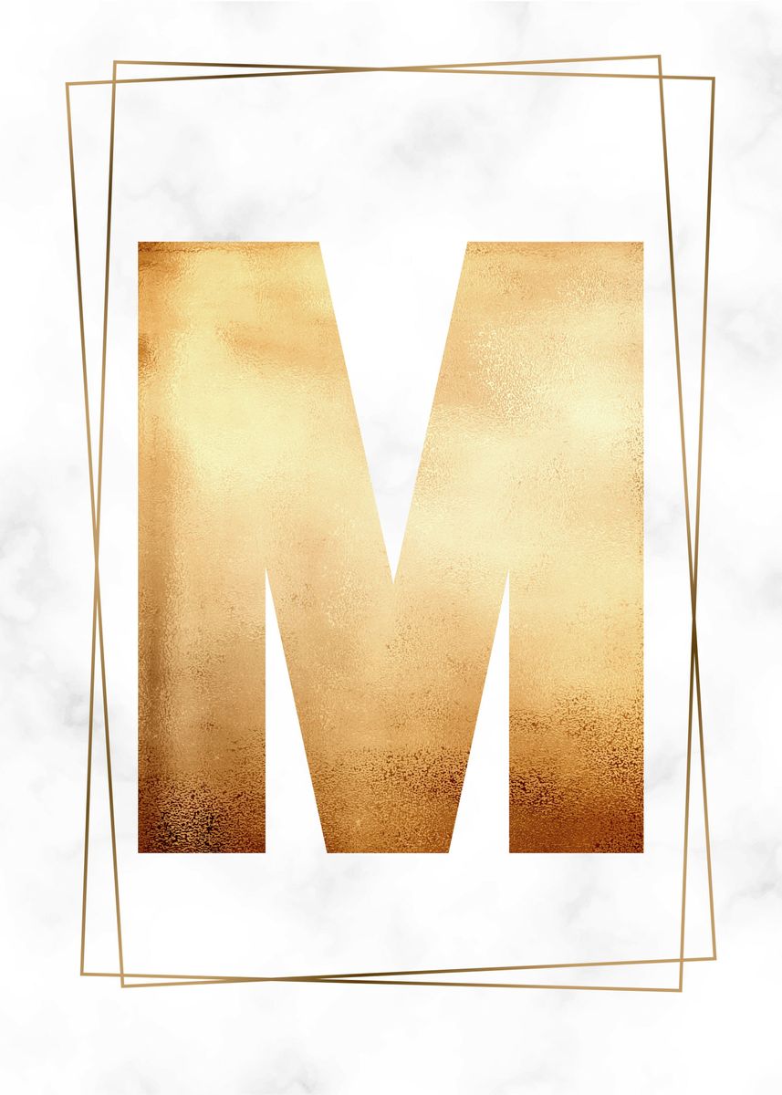 'LETTER M' Poster by EKGH ArtStudio | Displate