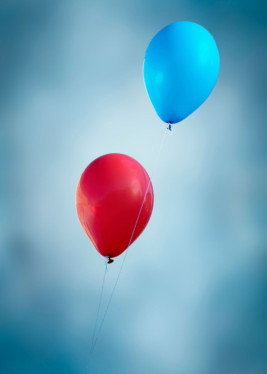 'colorful balloons ' Poster, picture, metal print, paint by Ornella ...