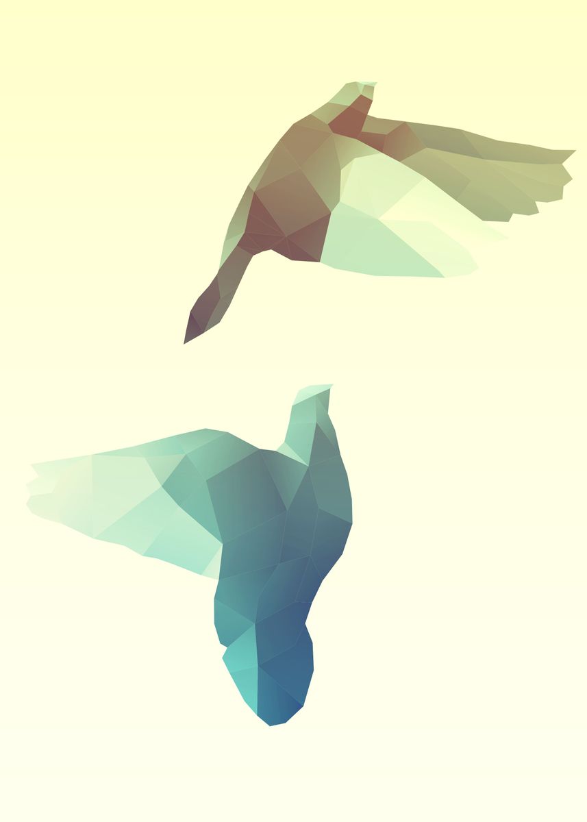 'Bird Poly' Poster by dmc 696 | Displate