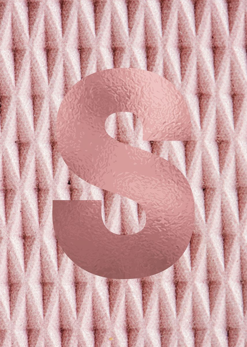 'LETTER S' Poster, picture, metal print, paint by EKGH ArtStudio | Displate