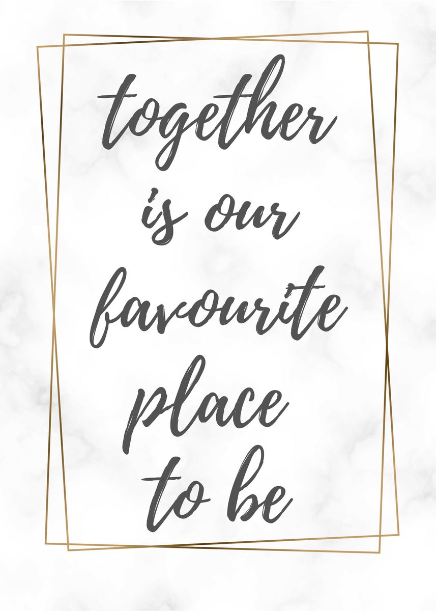 'Together' Poster by EKGH ArtStudio | Displate