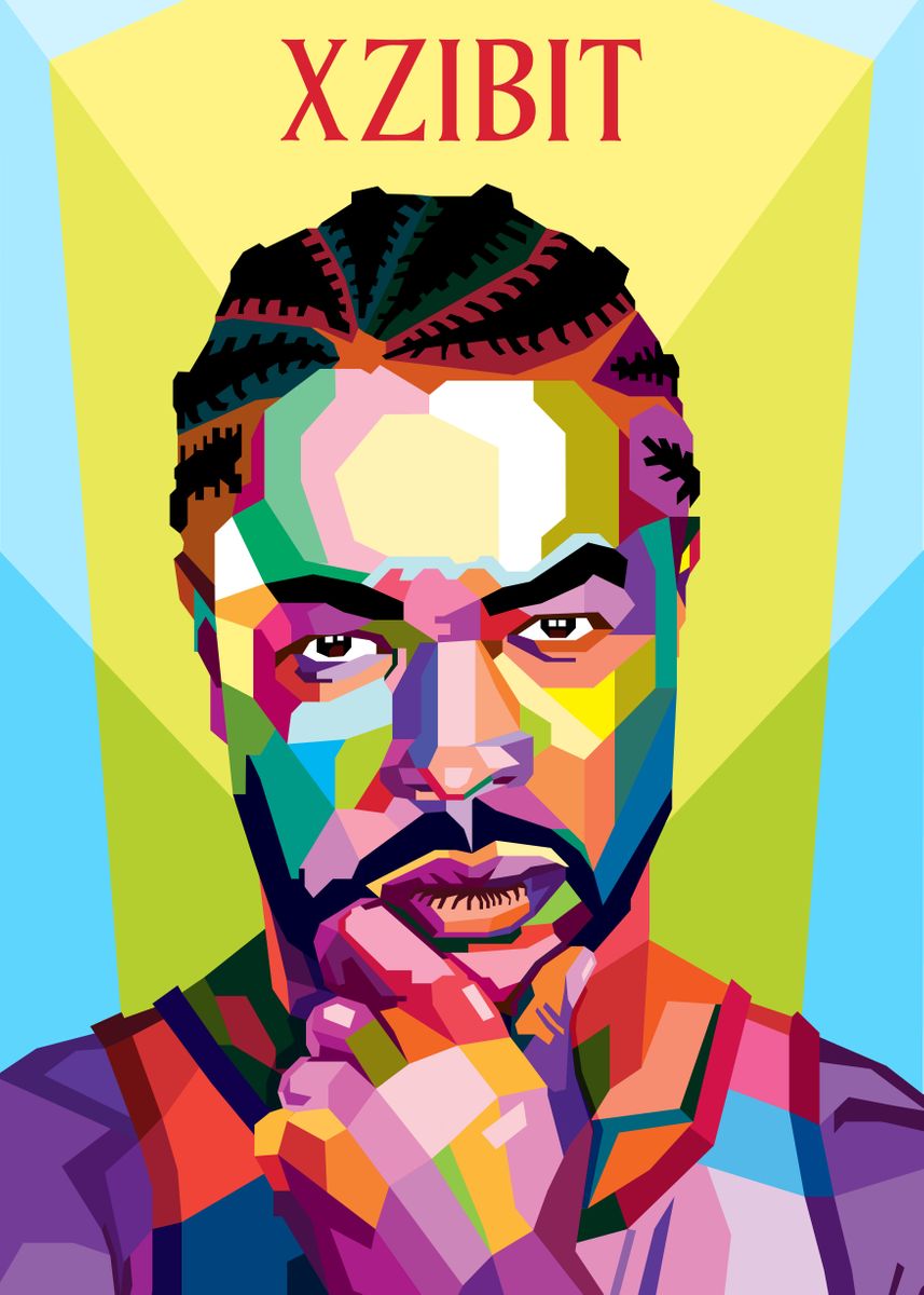 'XZIBIT IN WPAP ART' Poster, picture, metal print, paint by Ahmad Ramzi ...