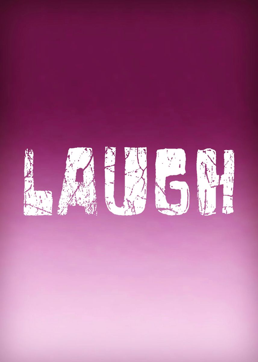 'Laugh' Poster, picture, metal print, paint by Annie Wiorek | Displate