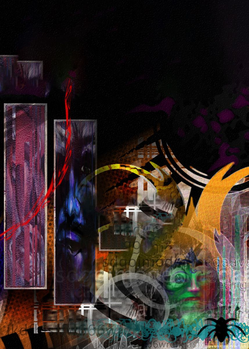 'Hell' Poster, picture, metal print, paint by Petri Lapland | Displate