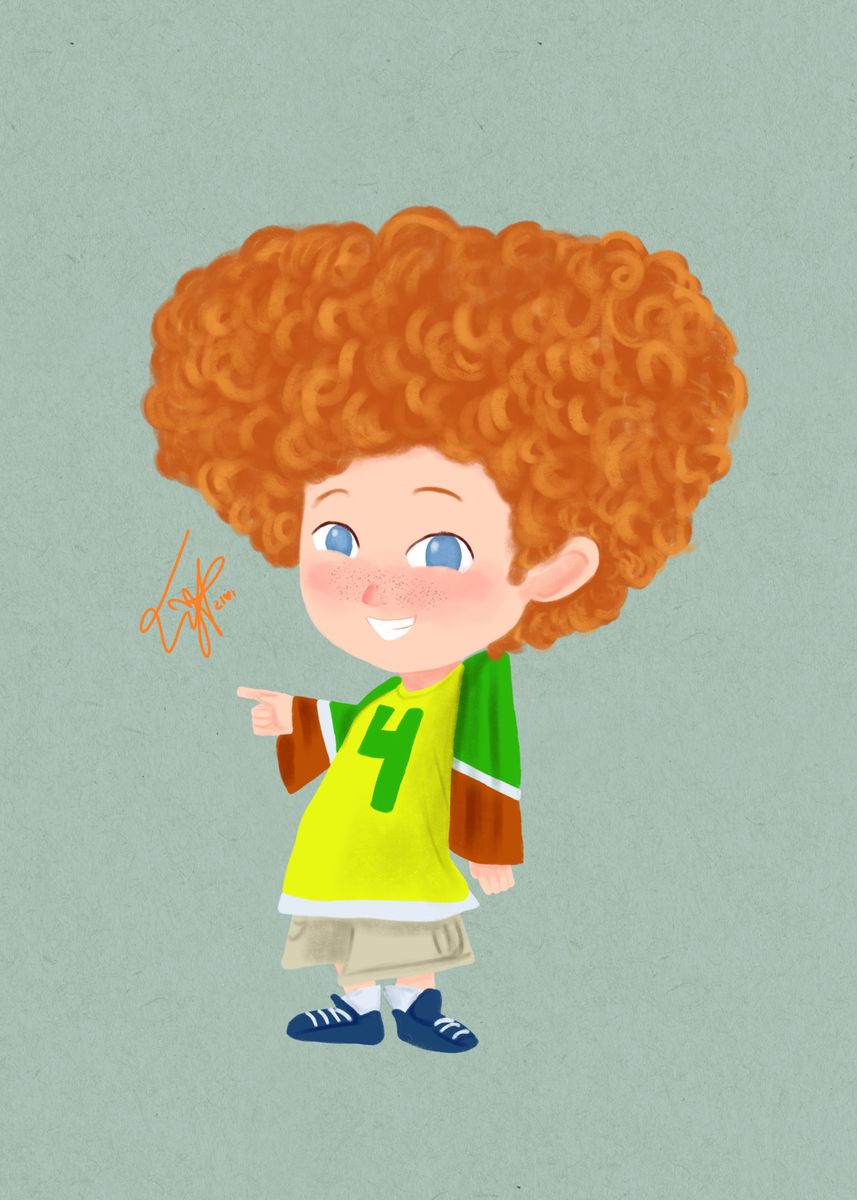 'Dennis' Poster, picture, metal print, paint by Giullia Jung | Displate