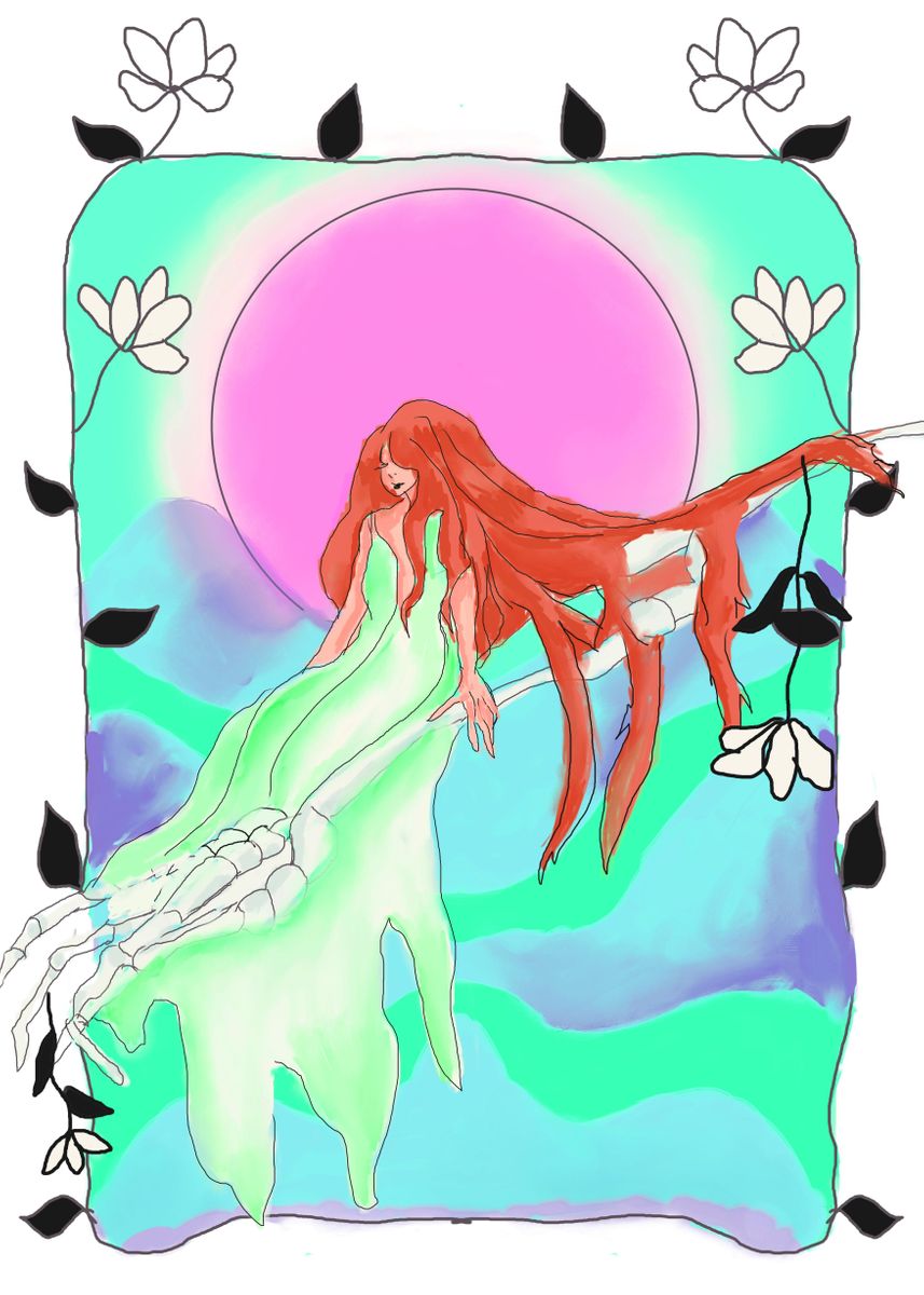 'Fae On Arm of Death' Poster by Edwina Byass | Displate