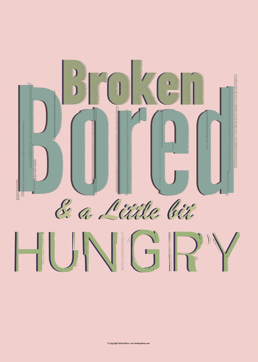 'Bored' Poster by Fanitsa | Displate