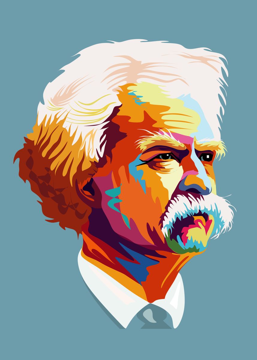 'mark twain' Poster, picture, metal print, paint by setiyadi setiyadi ...