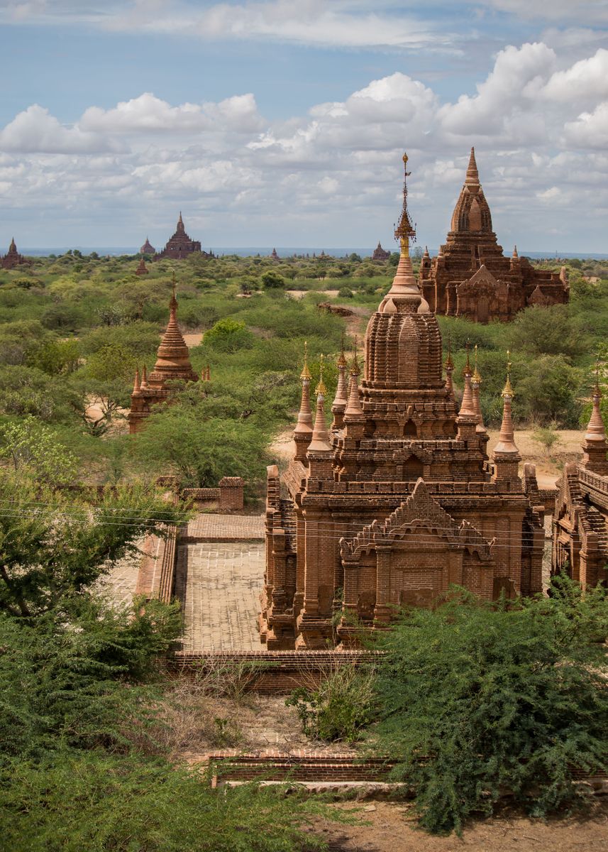 'Bagan 7' Poster, picture, metal print, paint by Rodrigo Winkler | Displate