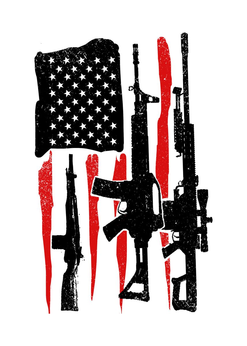 'American Hero Flag' Poster, picture, metal print, paint by Tofan ...