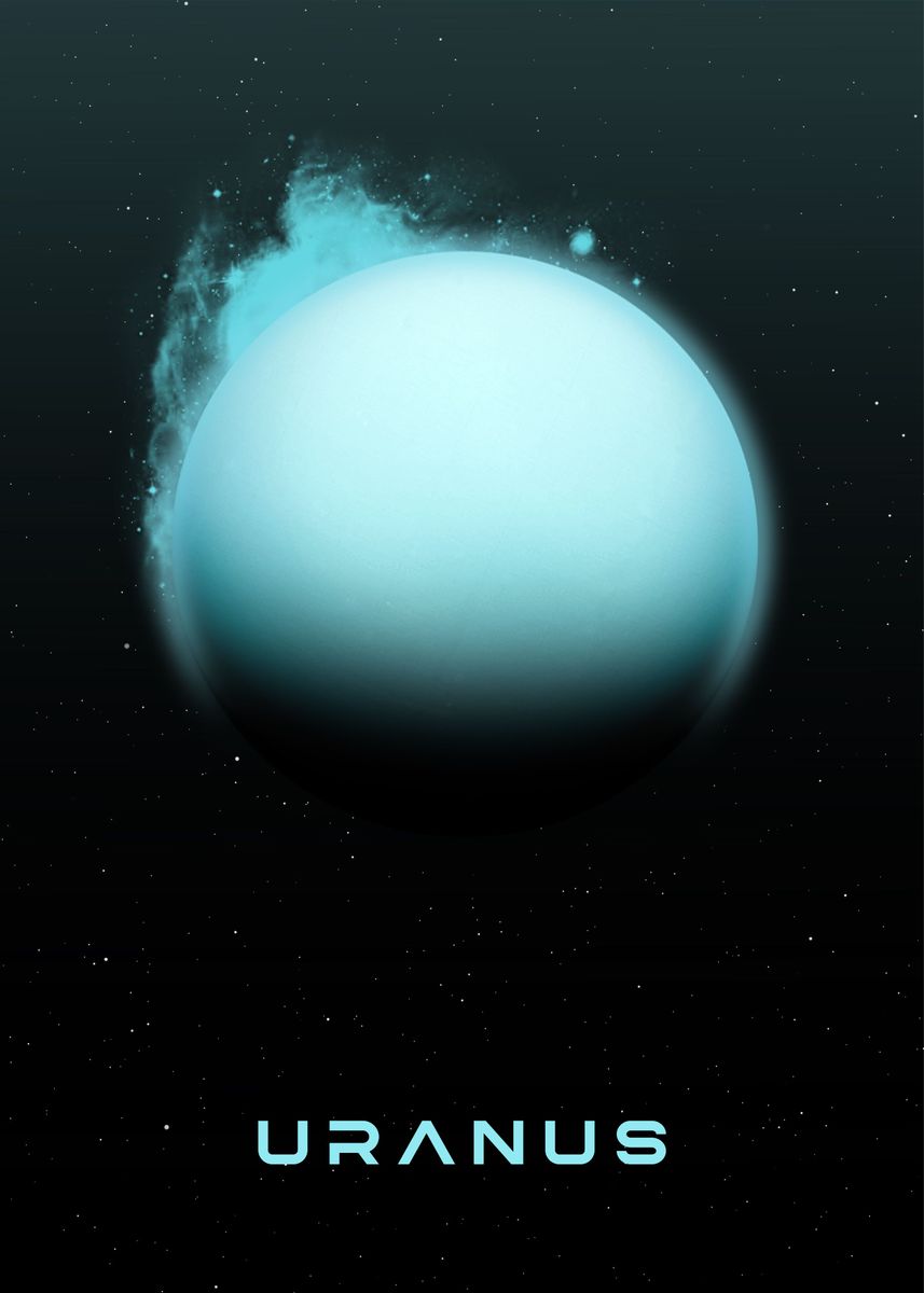 'Uranus' Poster, picture, metal print, paint by Alex Tepetidis | Displate