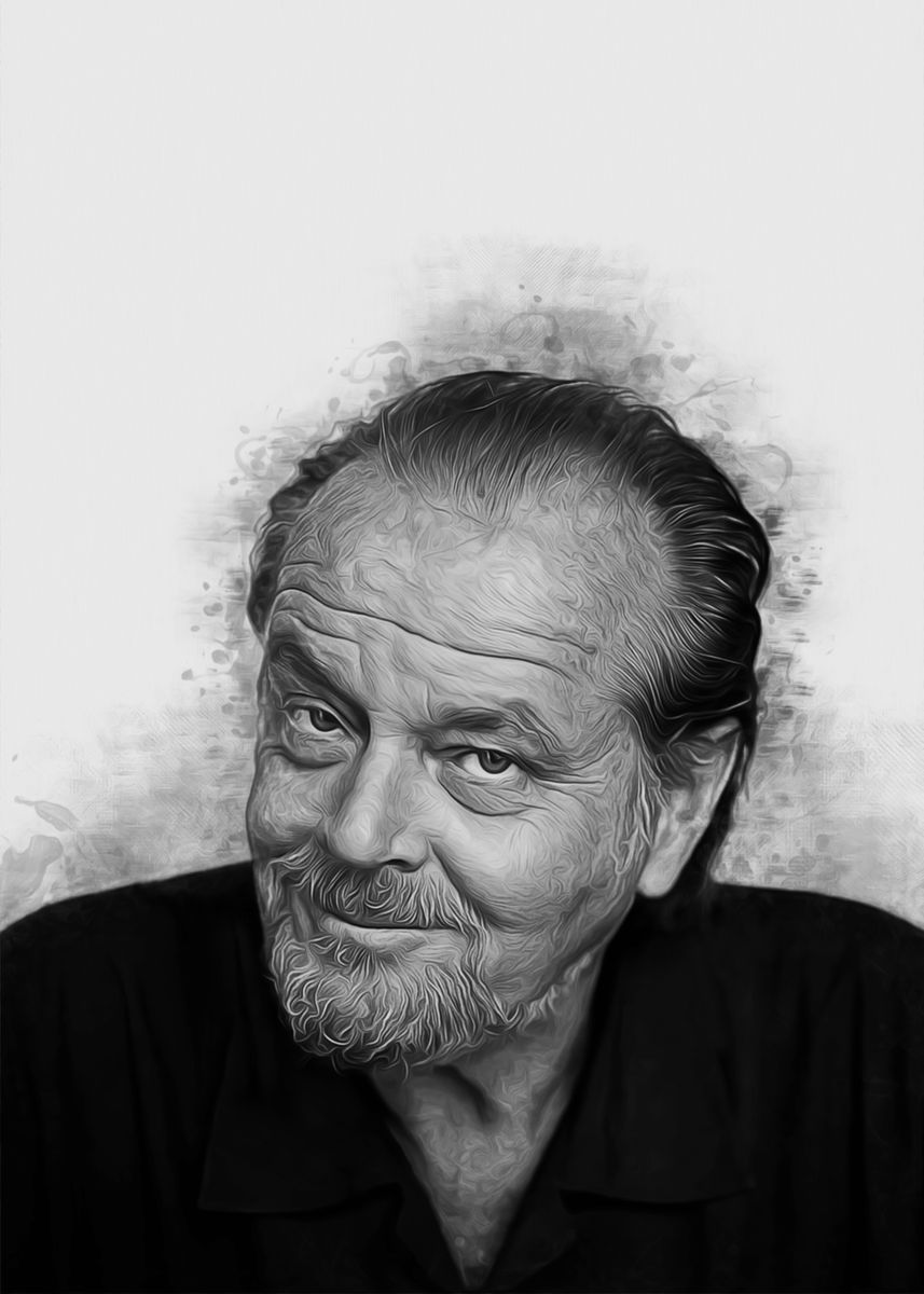 'Jack Nicholson' Poster, picture, metal print, paint by Ian Mitchell ...