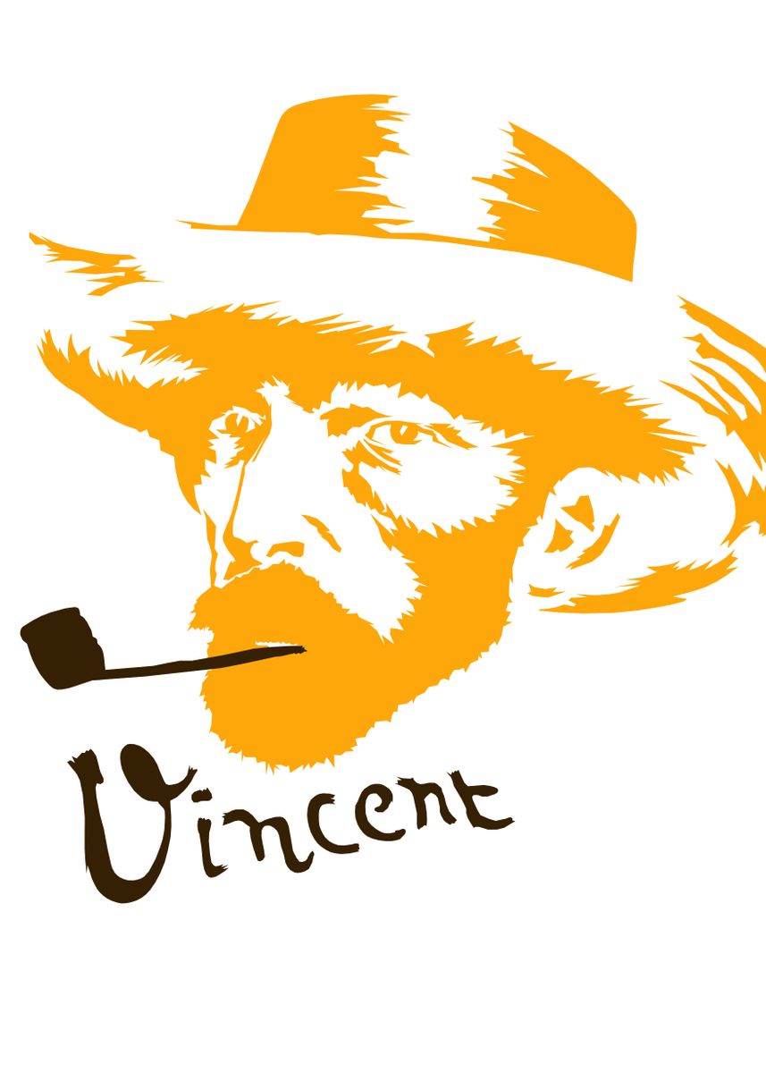 'VINCENT' Poster, picture, metal print, paint by James Mc Garry | Displate