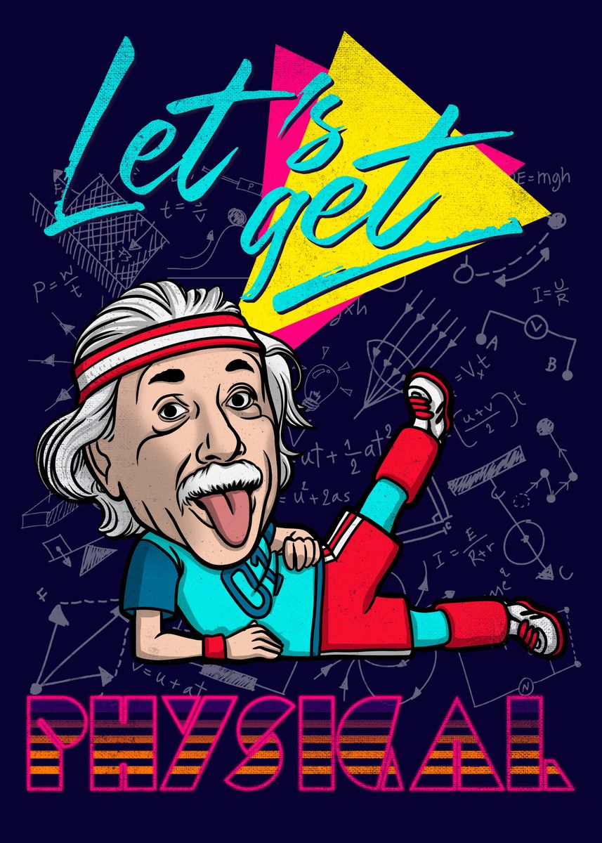 'Lets get physical' Poster, picture, metal print, paint by Ursula Lopez ...