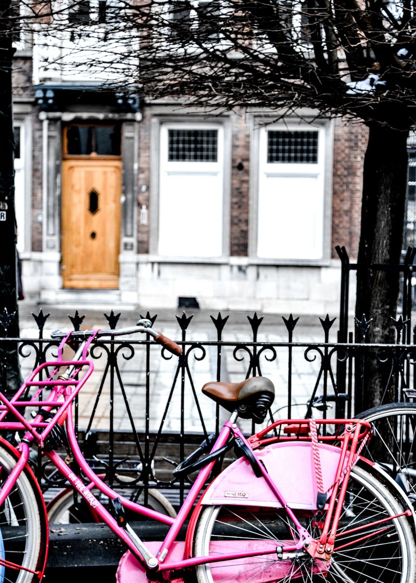 'A touch of urban pink' Poster, picture, metal print, paint by Sonia ...