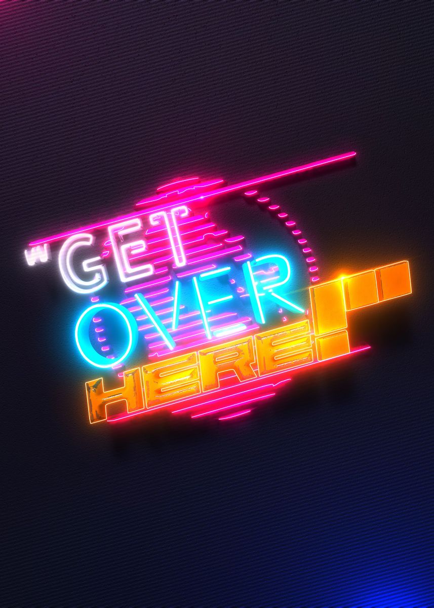'3D Get Over Here ' Poster, picture, metal print, paint by Jose Barrera ...
