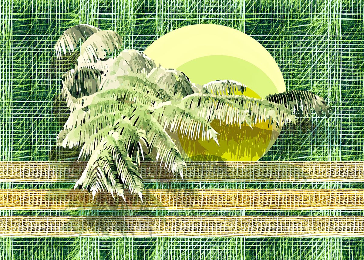 'Foliage on Jute' Poster by Roberto R Aragon | Displate