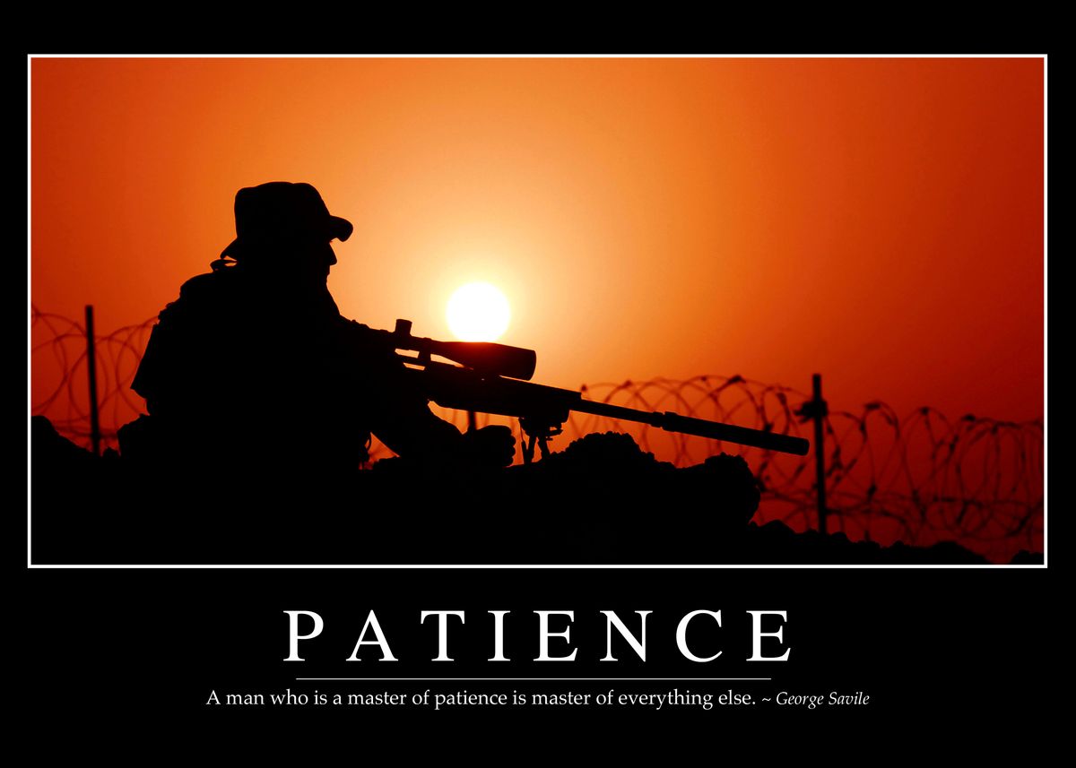 'Patience Motivational' Poster by Stocktrek Images | Displate