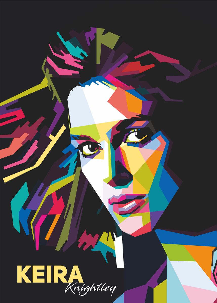 'Keira Knightley' Poster by Ali Ridho | Displate