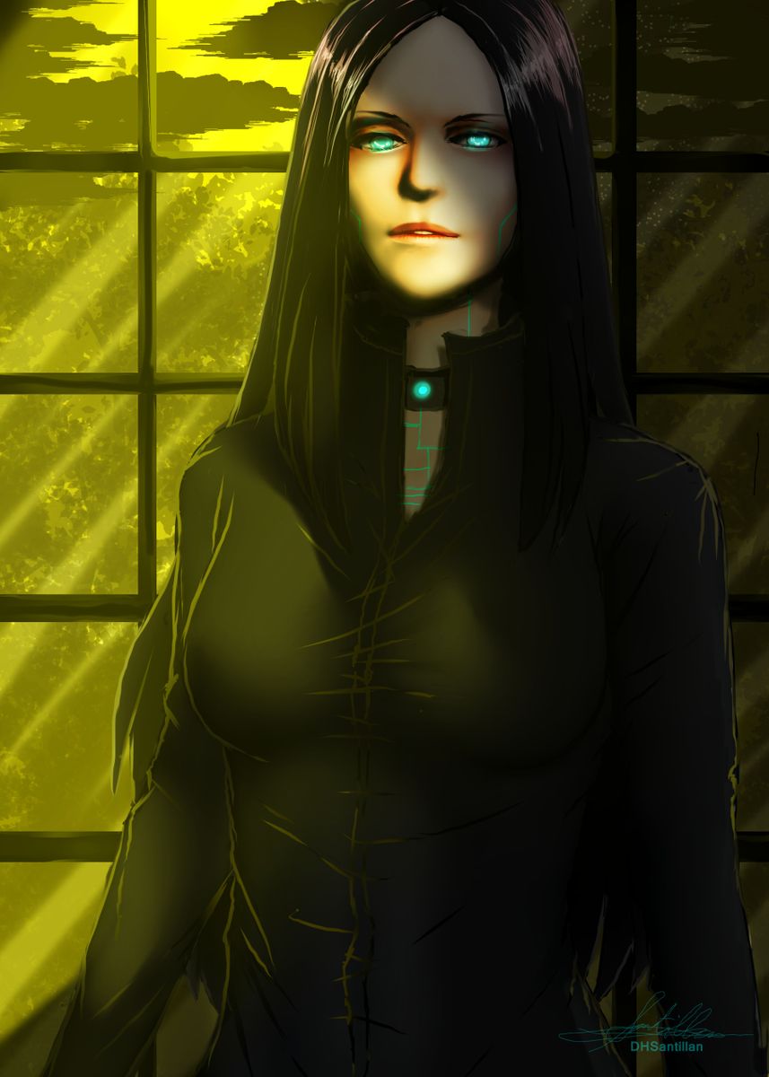 ' Lady Android' Poster, picture, metal print, paint by DH Santillan ...