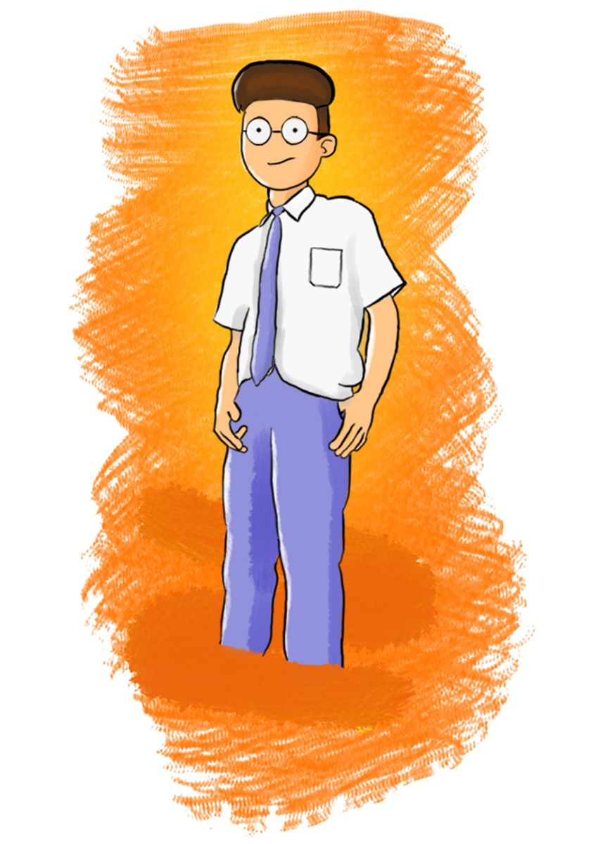 'school children stand up' Poster by Kucung Creative | Displate