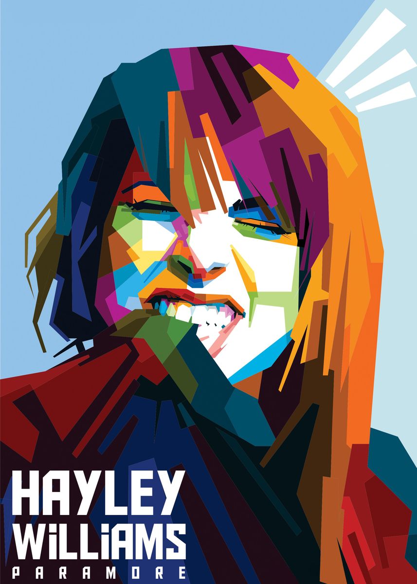 'HAYLEY WILLIAMS WPAP' Poster, picture, metal print, paint by ...