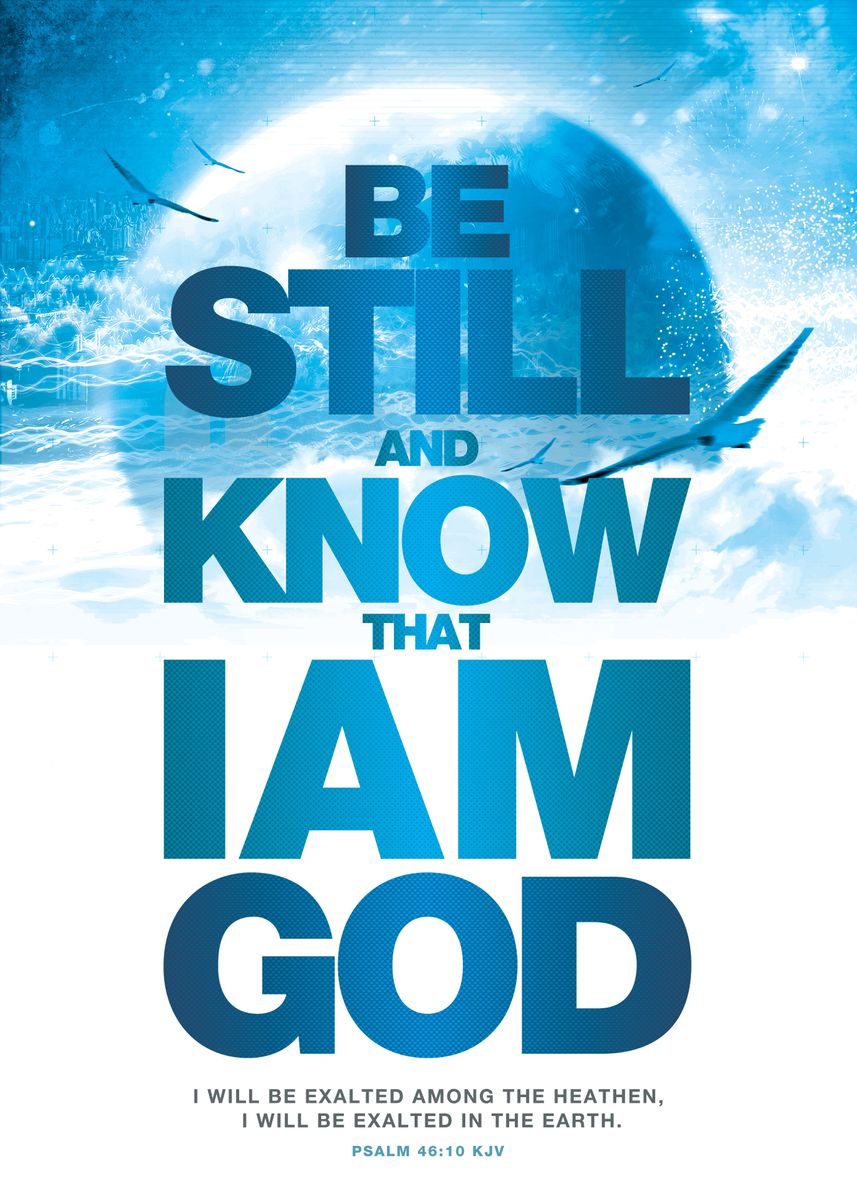 'Be Still' Poster, picture, metal print, paint by Chris Taylor | Displate