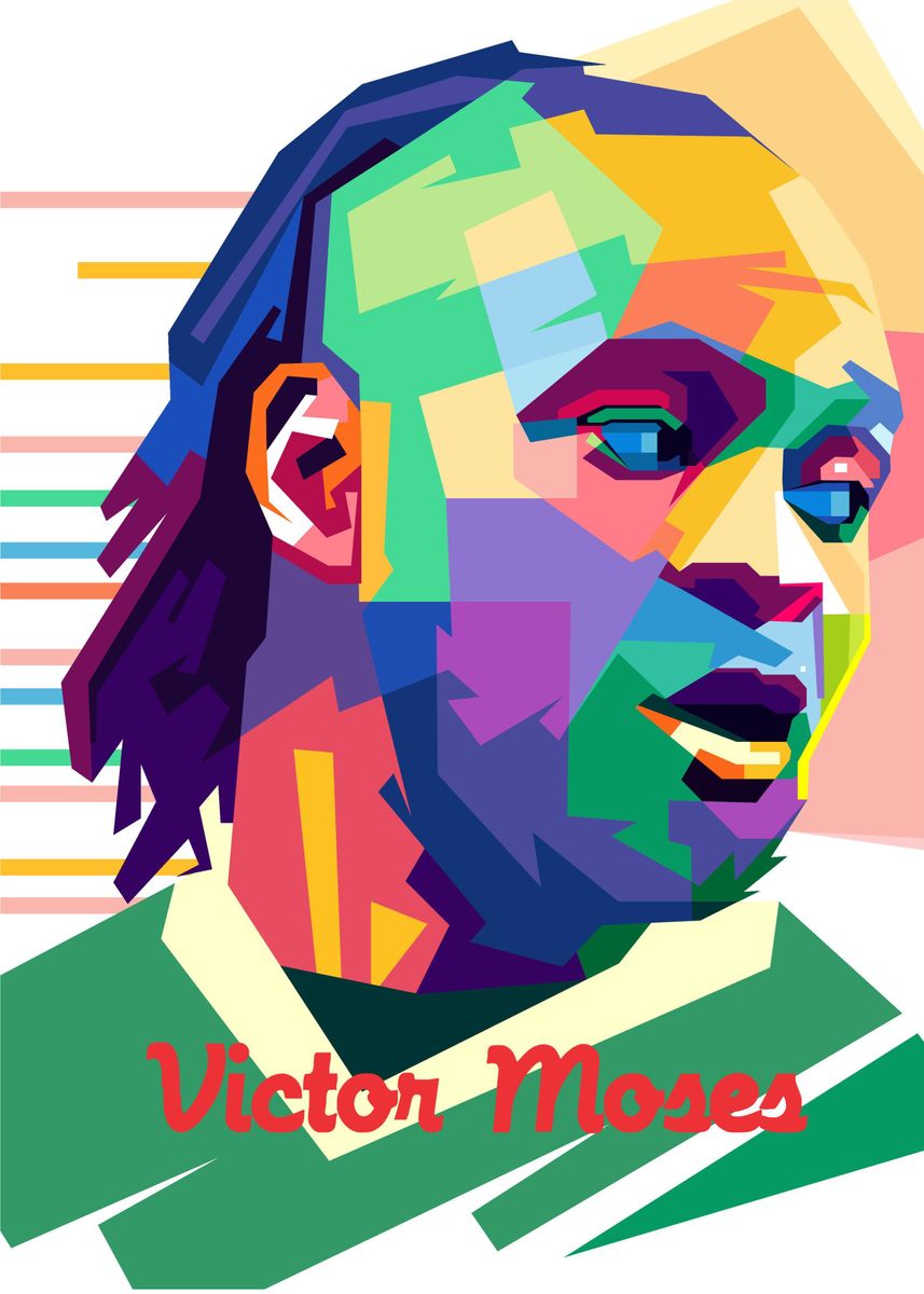 'Victor Moses WPAP Pop Art' Poster, picture, metal print, paint by Erik ...