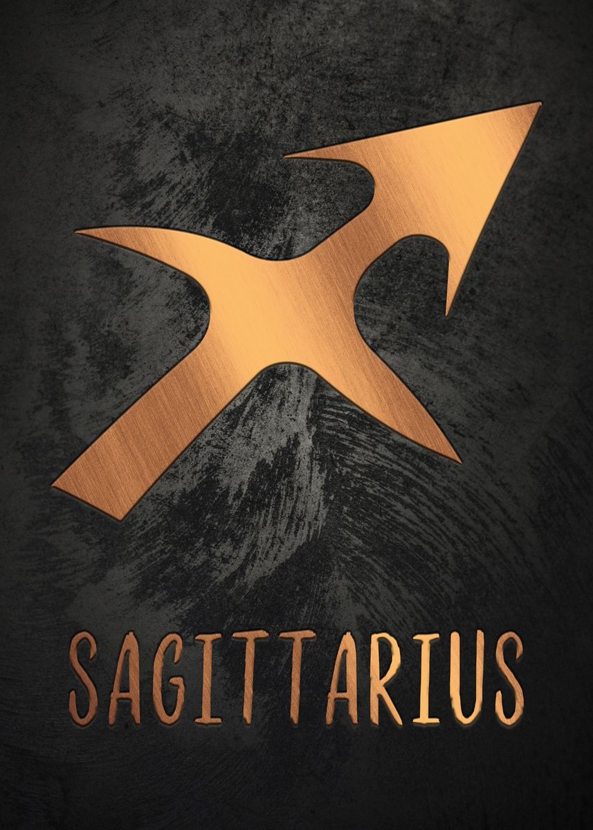 'Sagittarius Zodiac Sign' Poster, picture, metal print, paint by ...