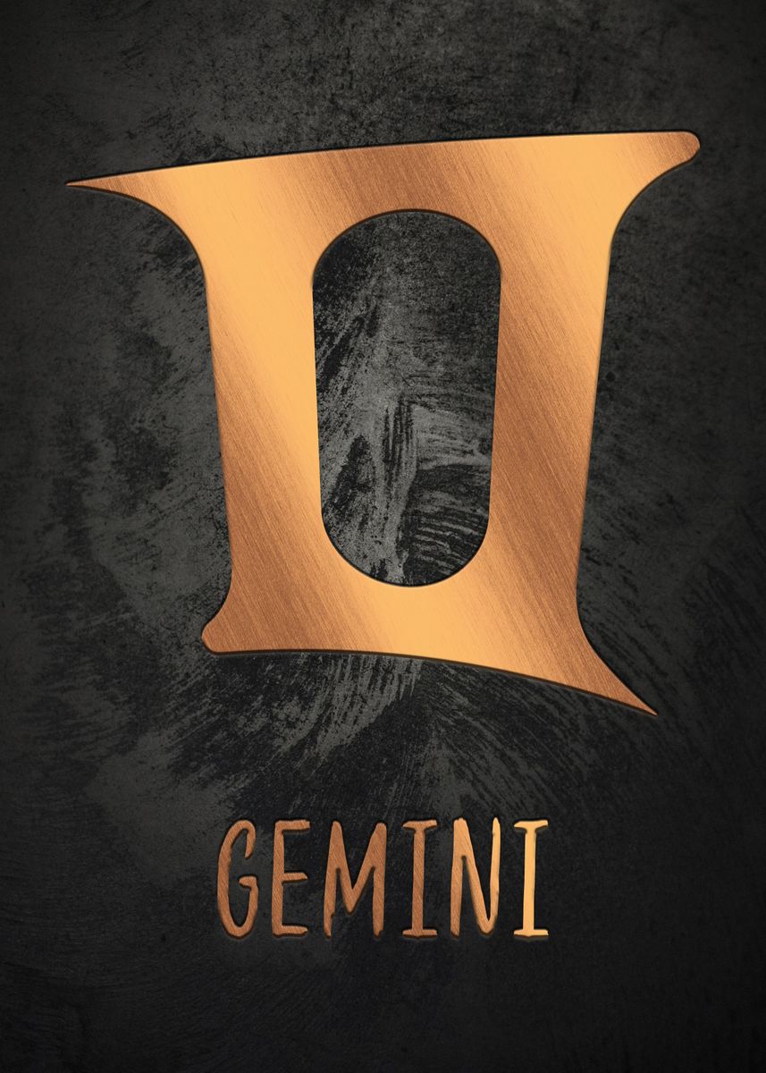 'Gemini Zodiac Sign' Poster, picture, metal print, paint by Christian ...