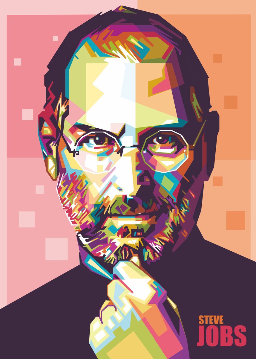 'Steve Jobs' Poster, picture, metal print, paint by Royyen Roy | Displate