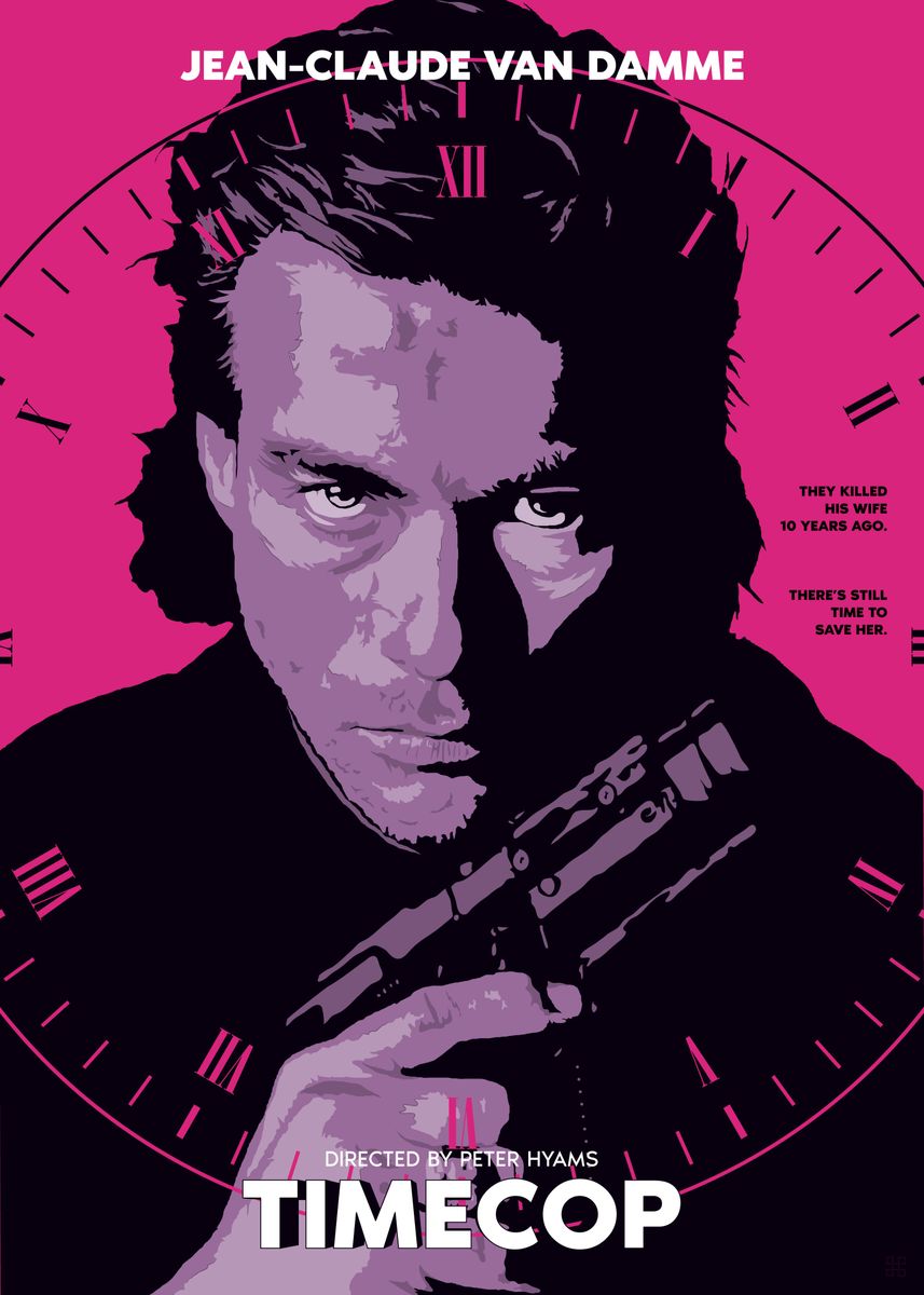 'Timecop' Poster, picture, metal print, paint by Scanline | Displate