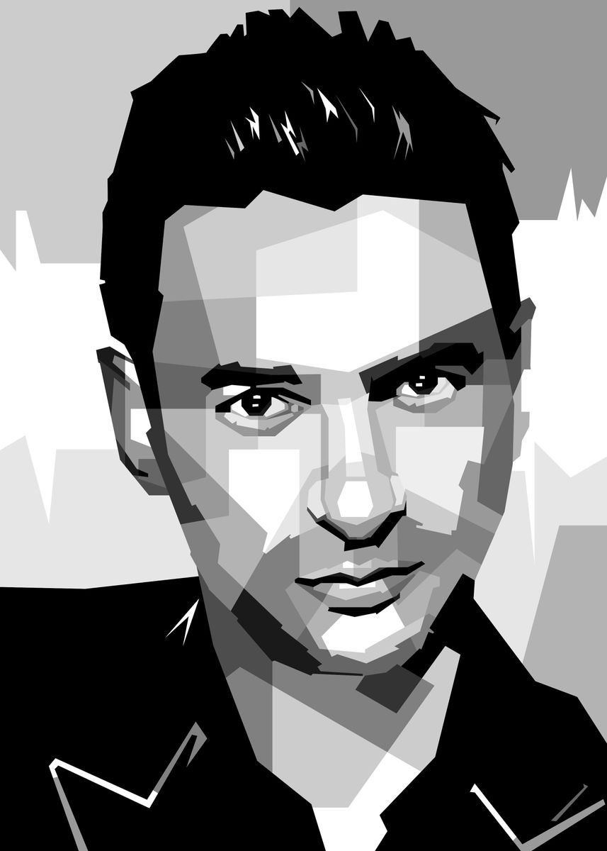 'People Style Grayscale' Poster, picture, metal print, paint by Rizky ...
