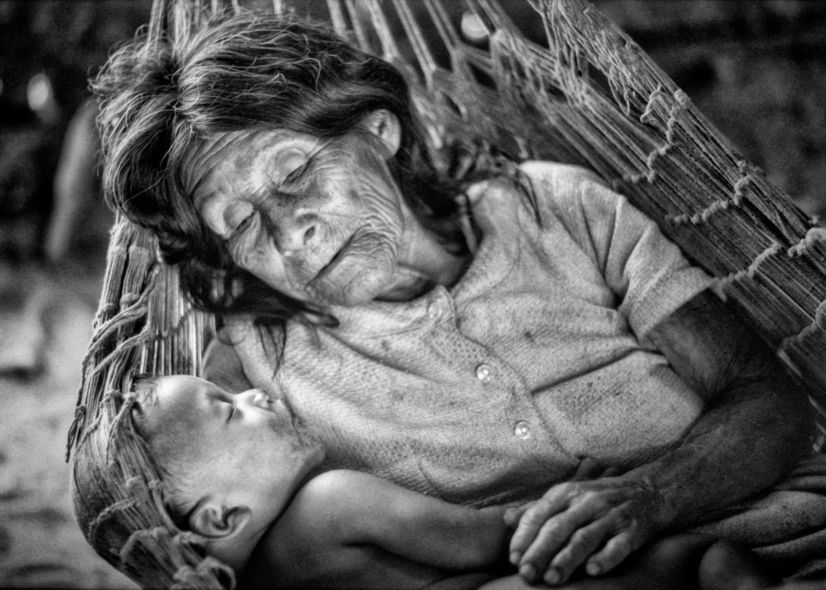 'Akawaio Grandmother' Poster by Jonathan Wilkins | Displate