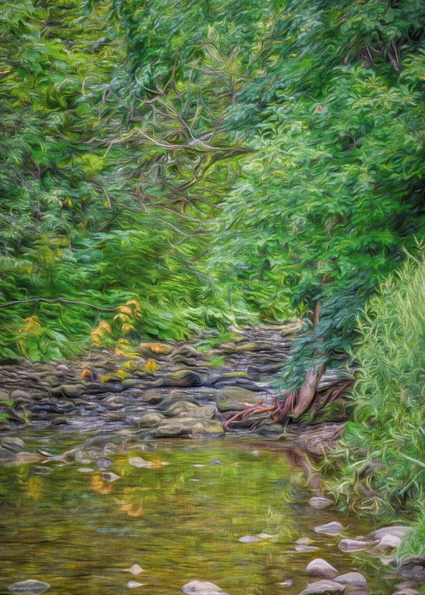 'Forest River' Poster by Joyce Steele | Displate